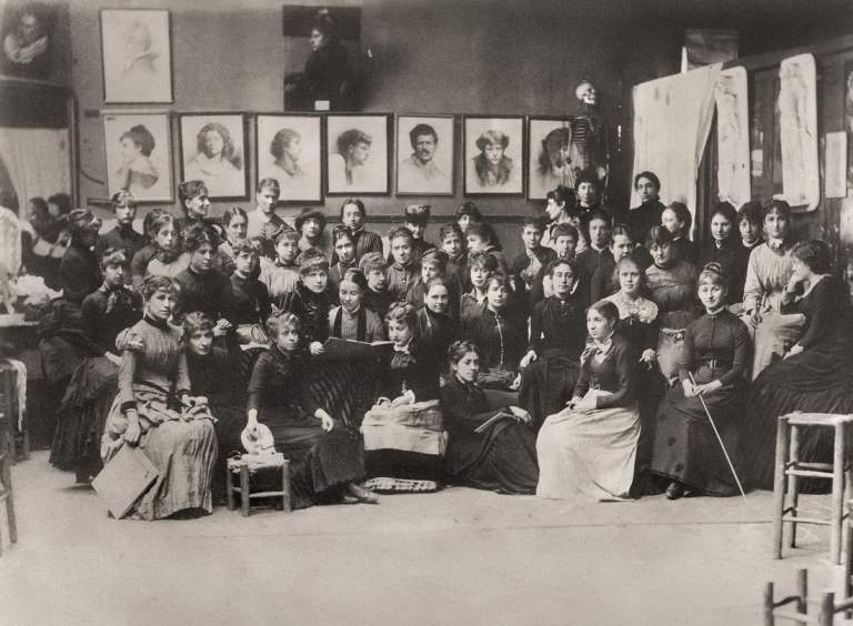 Marie Bashkirtseff en het atelier van de Académie Julian