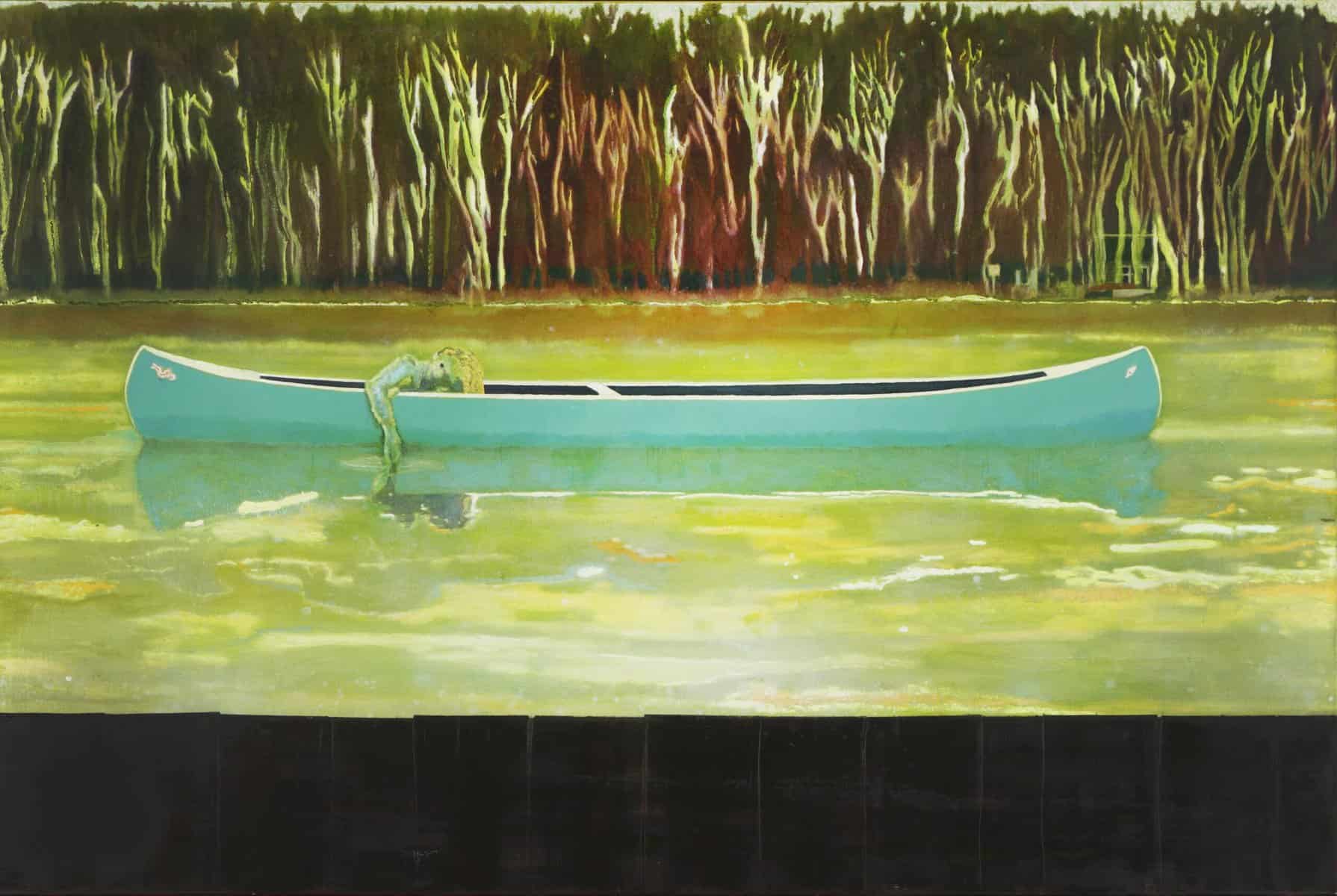 Peter-Doig-Canoe-Lake- KunstVensters