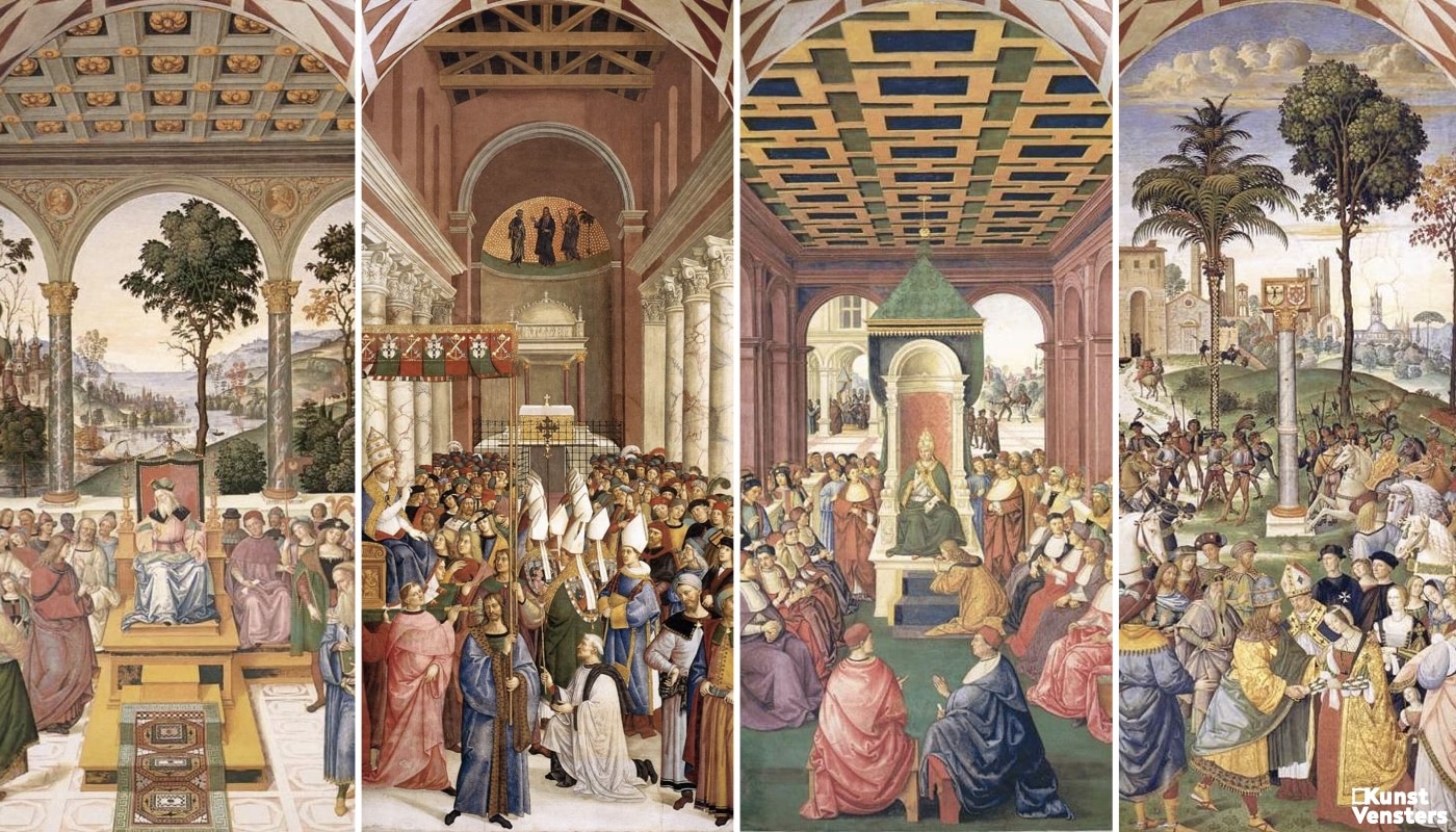 De glorie van Paus Pius II in de Piccolomini bibliotheek - KunstVensters